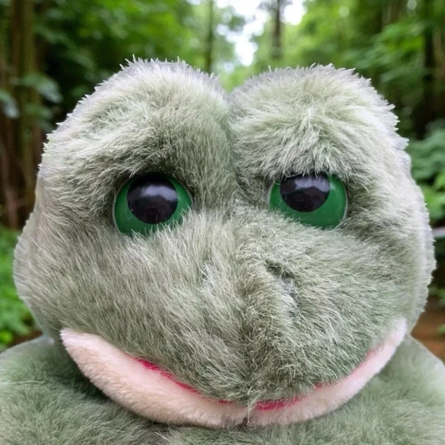 VINTAGE FRIBBIT THE FROG 1980s By Russ Berrie With Real Frog Noise 15 ...