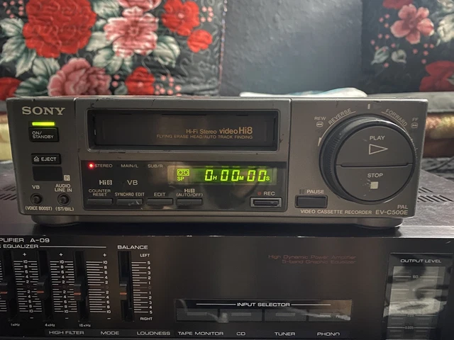 SONY EV-C500E HI8 HiFi Stereo Video8 8mm Player Recorder -POWERS ON ...