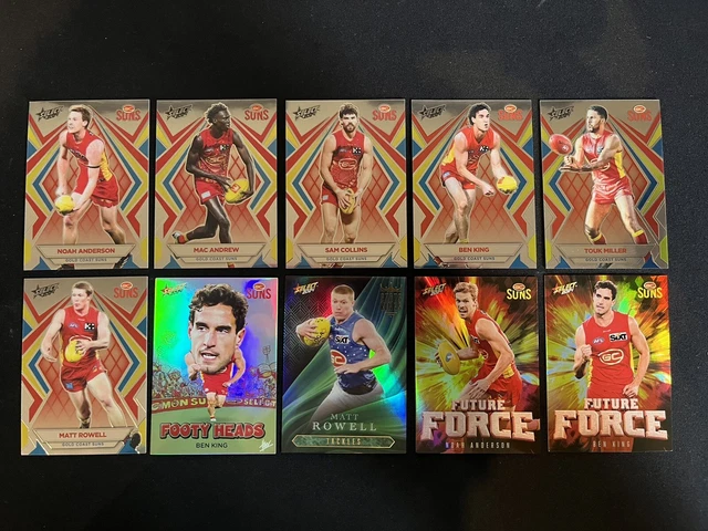 2024 AFL SELECT Gold Coast Suns Team Lot x10 $0.99 - PicClick AU