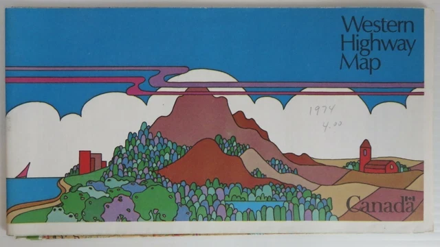 1974 WESTERN HIGHWAY Map Canada (Inv26511) $3.95 - PicClick CA