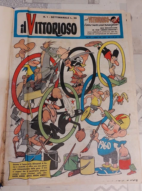 SETTIMANALE PER RAGAZZI Fumetti - Il Vittorioso - Anno completo 1960 ...