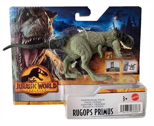 JURASSIC WORLD DOMINION Ferocious Pack Rugops Primus Dinosaur NEW 18cm ...