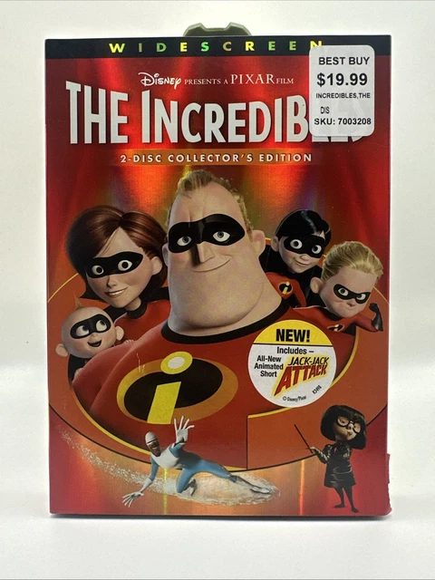 THE INCREDIBLES DVD 2004 Widescreen 2 Disc Collectorss Edition PIXAR ...