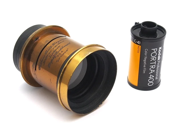 PERKEN, SON & Rayment Rapid Rectilinear 7x5 Optimus 8 Inch F5.6 Brass ...