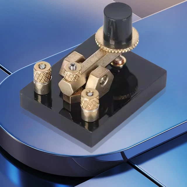 Mini Brass Cw Key Cw Morse Telegraph Key Morse Code Keyer Morse Code Practices 55 43 Picclick Au