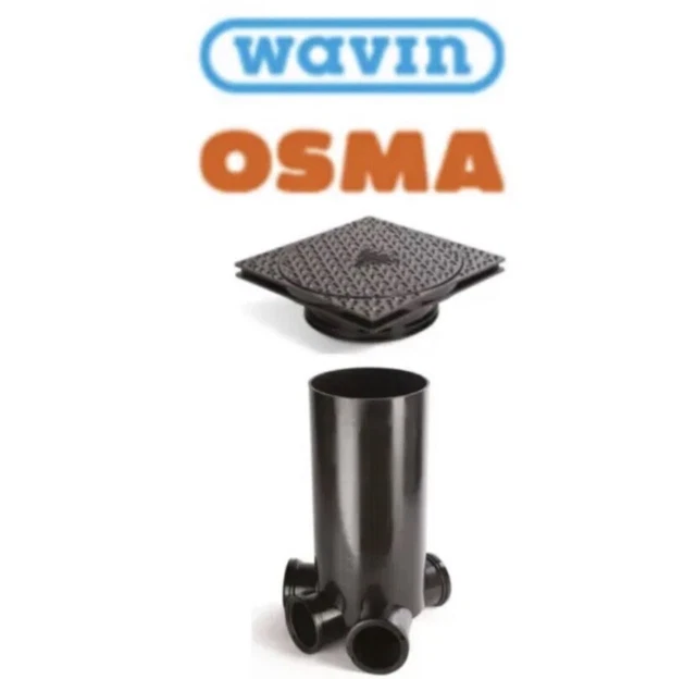 WAVIN OSMA 250MM Underground Drainage Manhole Inspection Chamber Set ...