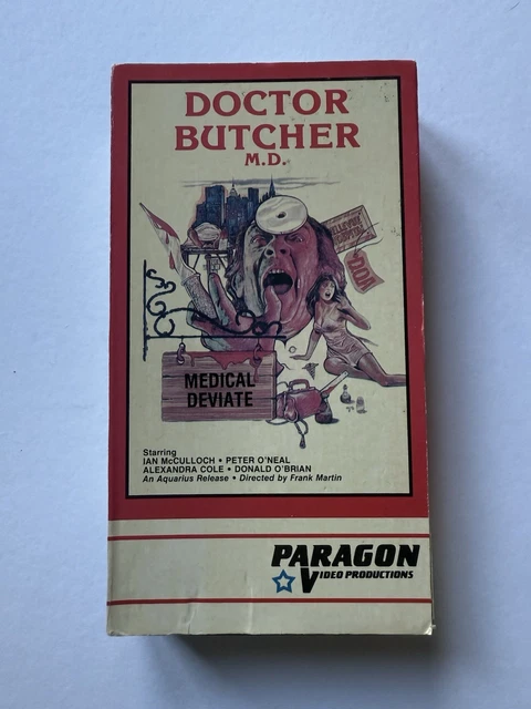 DOCTOR BUTCHER M.D. VHS Paragon Video £39.93 - PicClick UK