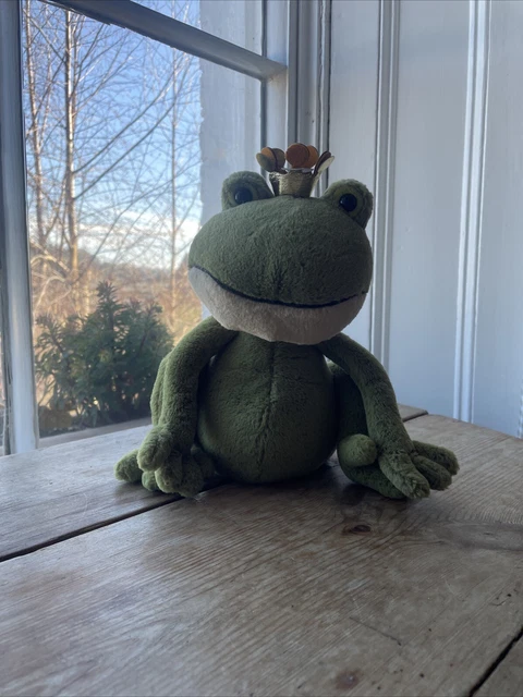 JELLYCAT FELIPE PRINCE crown frog medium new with tags soft plush toy £ ...