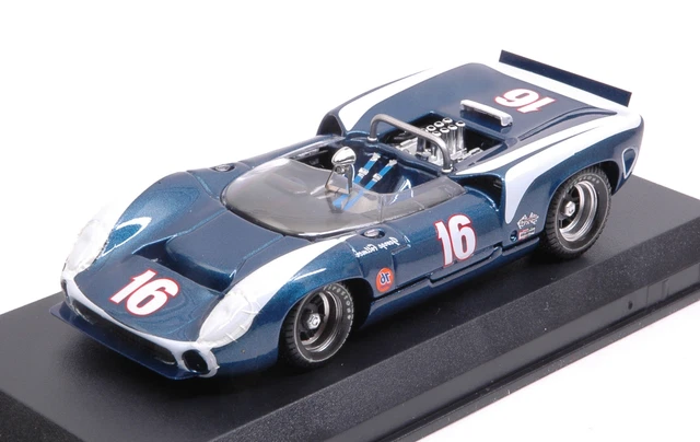 MODEL CAR SCALE 1:43 Best Model Lola T70 Spyder N.16 6th Can-Am Riversi ...