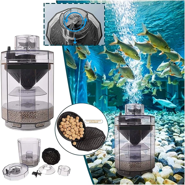 SUCTION COLLECTOR AQUARIUM Vacuum Cleaner Fish Poop Filter Fish Stool ...