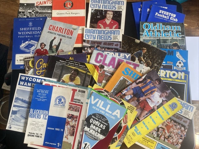 33 QPR QUEEN’S Park Rangers AWAY Football Programmes 1960s On Job Lot £ ...