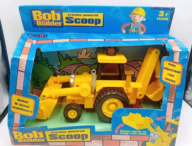 BOB THE BUILDER Scoop The Digger Toy Figure Vehicle Yellow Boxed NEW £ ...