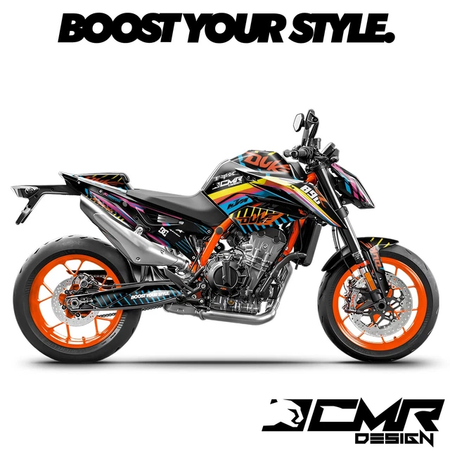 KIT AUTOCOLLANT POUR KTM Duke 890 R Graphiques Complet Stickers Moto ...