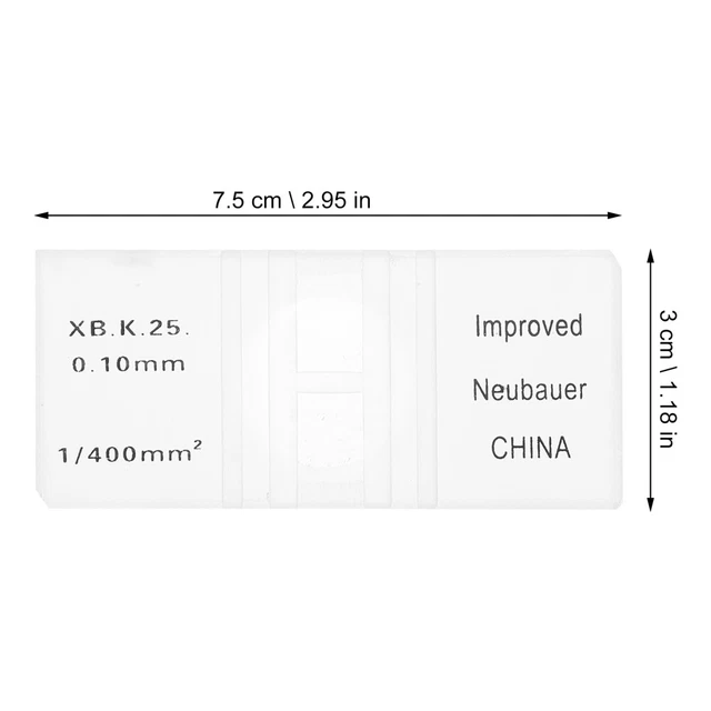 GLASS HEMOCYTOMETER HAEMOCYTOMETER Slide Microscope Counting Chamber £ ...