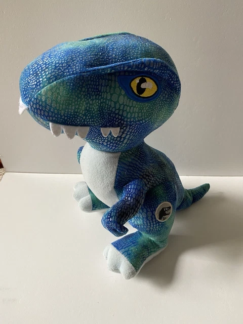 JURASSIC WORLD BLUE Velociraptor Raptor Dinosaur Plush Soft Toy ...