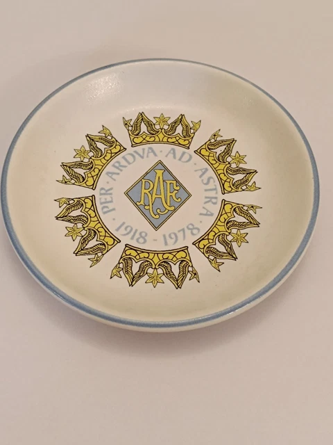 ROYAL AIR FORCE RAF 1978 Commemorative Denby Collectible Plate ...