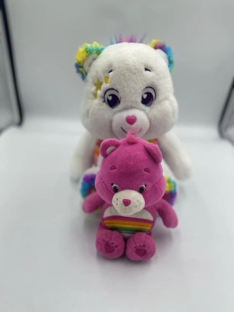 CARE BEARS TRUE Friend Bear Bundle And Small Pink Bear X2 Plushes £11. ...