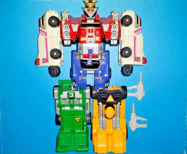 POWER RANGERS TURBO RESCUE MEGAZORD Deluxe VRV 10'' Bandai 1997 ...
