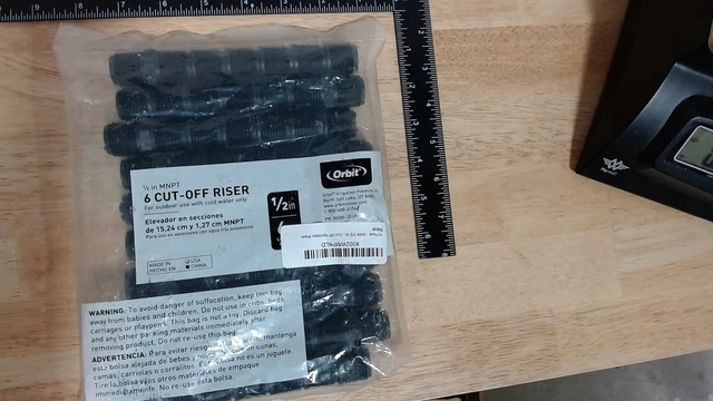 10 PACK - Orbit 1/2 Inch x 6 Inch Poly Cut-Off Sprinkler Riser $9.99 ...