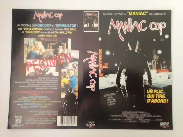 JAQUETTE VHS (SEUL) UGC Maniac Cop EUR 4,00 - PicClick FR
