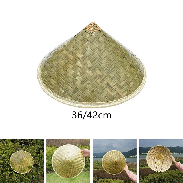BAMBOO HAT DRAWING Sun Hats Dance Props Wall Decoration Art Crafts ...
