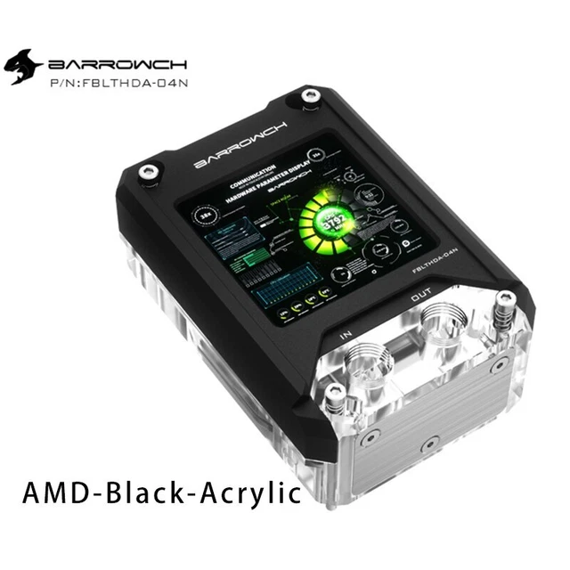 BARROWCH HDMI DISPLAY CPU Water Block For Processor Of INTEL / AMD ...