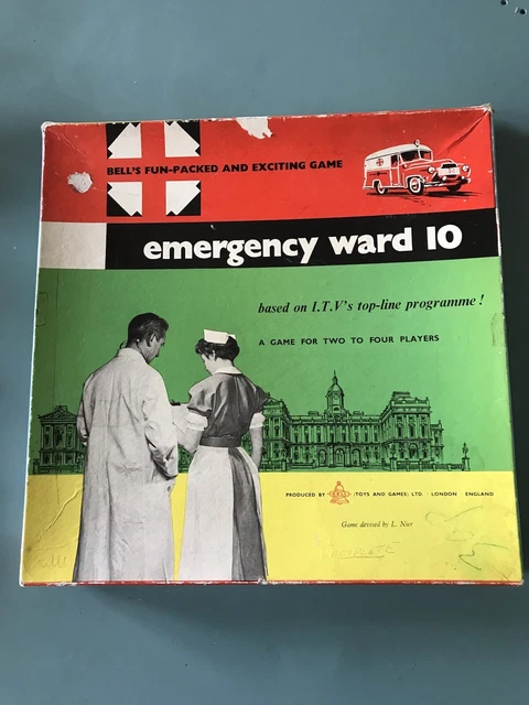 RARE BELLS EMERGENCY Ward 10 Board Game. 1960s. Complete. £19.00 ...
