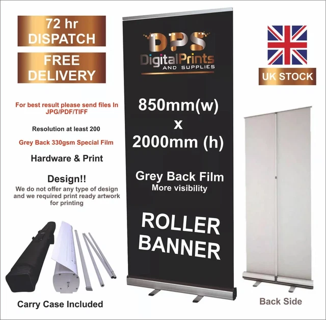 ROLLER BANNER ECO Pop/Roll/Pull up Display Exhibition Stand - DPS ...
