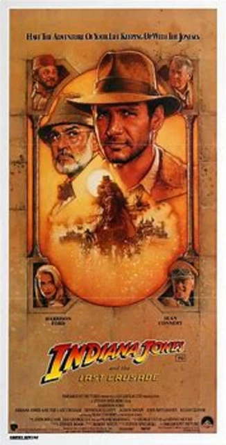 VINTAGE INDIANA JONES and the Last Crusade Film Poster Fine Art ...