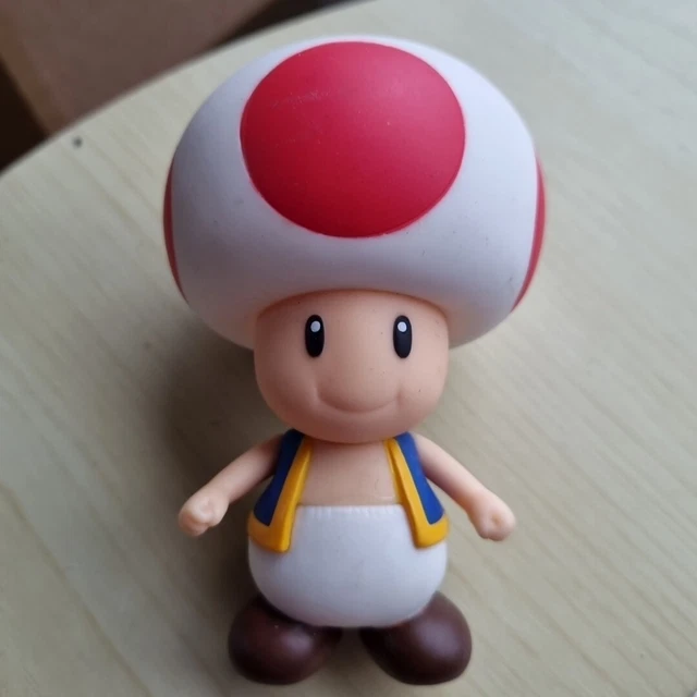 2008 NINTENDO SUPER Mario Bros Collection TOAD LARGE PVC Action Figure ...