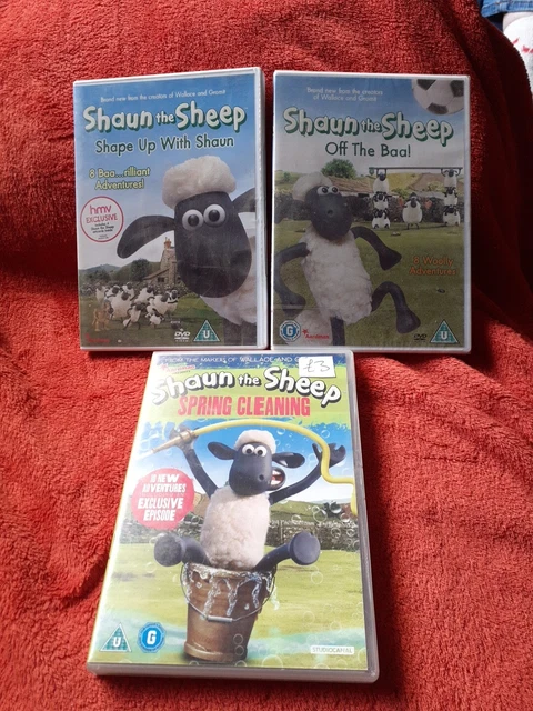 3 SHAUN THE Sheep Dvds £3.84 - PicClick UK