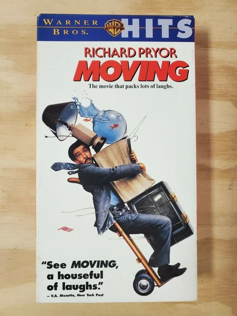 MOVING VHS VIDEO Tape Movie Richard Pryor Dana Carver Randy Quaid Dave ...