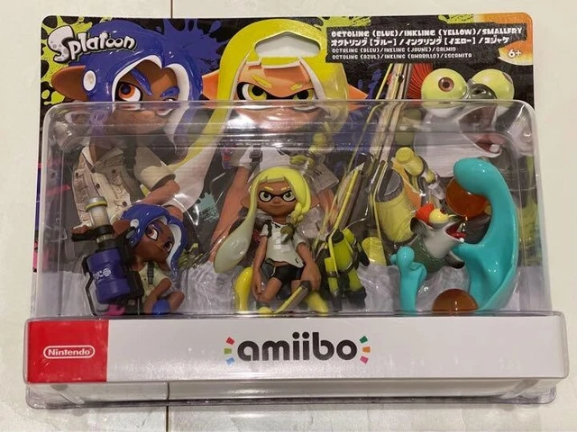 NINTENDO AMIIBO SPLATOON Triple Set Octoling Blue Inkling Yellow ...
