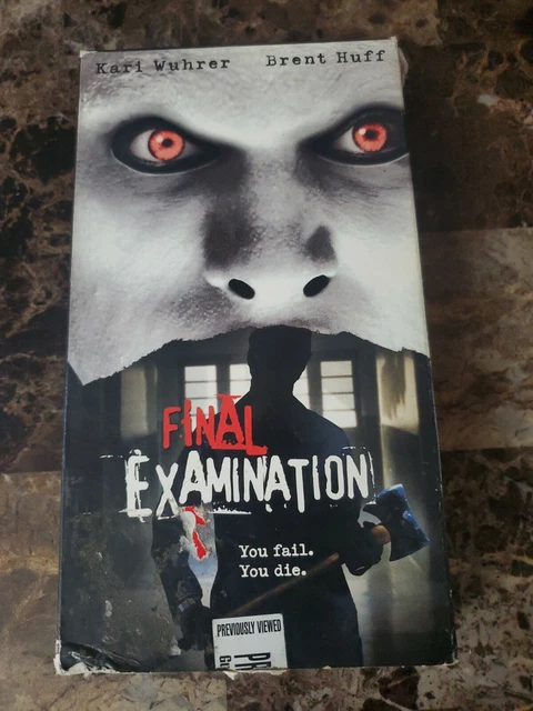 FINAL EXAMINATION VHS (Rare) You Fail You Die Horror, Halloween ...