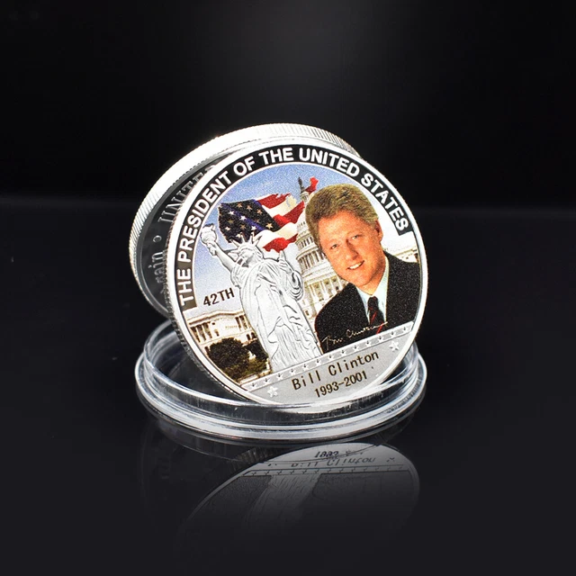 42TH US PRESIDENT Silver Coins The Great Man Commemorative Medal in ...