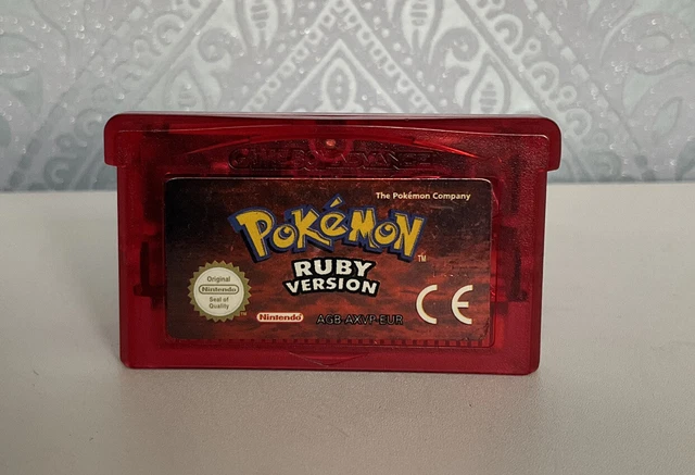 W@W NINTENDO POKÉMON Ruby Version Game Boy Advance Toy Game Cartridge ...