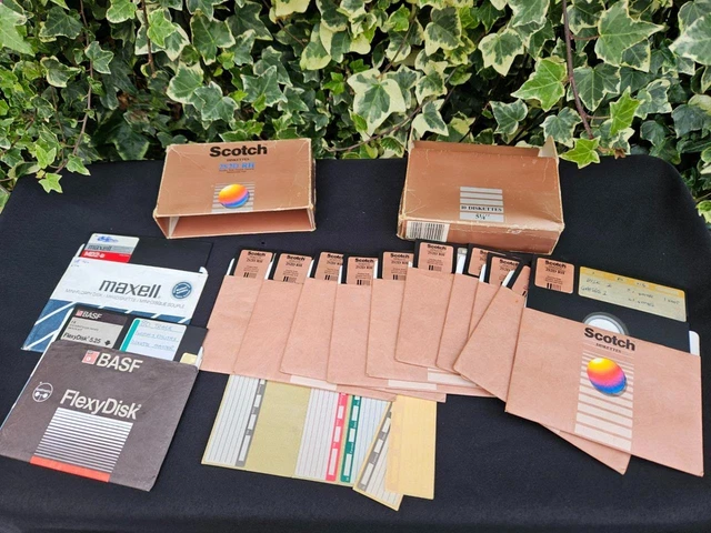SCATOLA DISCHI SCOTCH Floppy Disc 2S 2D RH BASF Floppy Disc Maxell ...