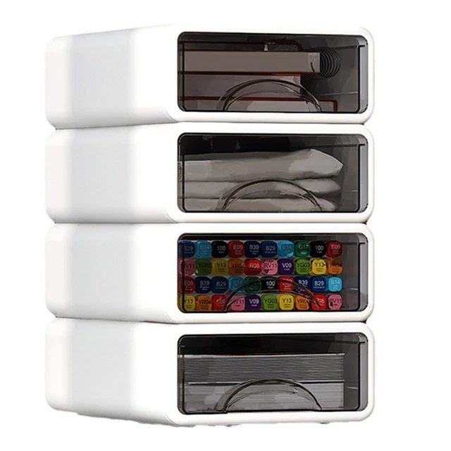 BOÎTE DE RANGEMENT Empilable en Plastique pour Bureau, Maquillage, , 2066 EUR 55,19 - PicClick FR