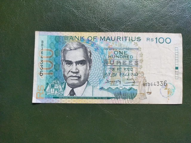 ILE MAURICE BILLET 100 rupees / Bank of Mauritius note 100 rupees EUR 6 ...