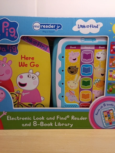 PEPPA PIG ELECTRONIC Me Reader Jr and 8 Look and Find Sound Book ...