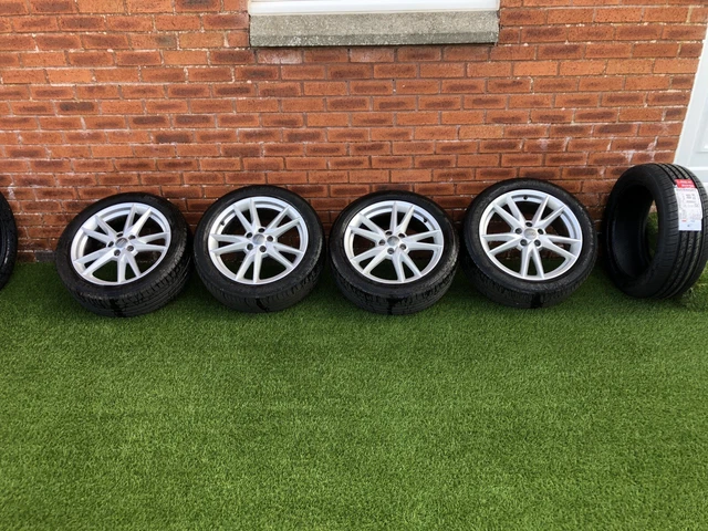 GENUINE AUDI 18 inch alloy wheels And Tyres £325.00 - PicClick UK