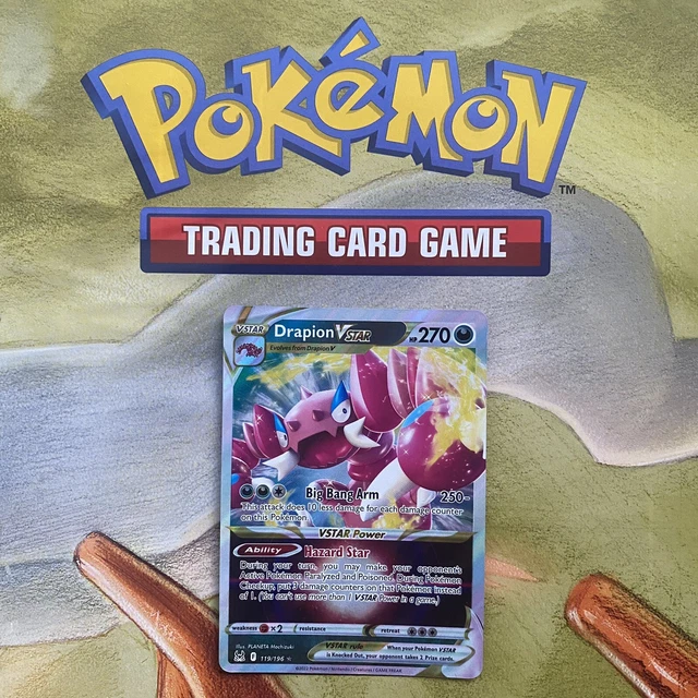 DRAPION VSTAR 119/196 Lost Origin Pokémon TCG Holo Card £3.00 - PicClick UK