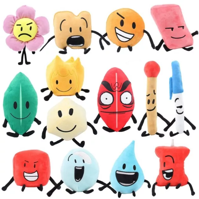 Battle For Dream Island Bfdi Plush Toy Stuffed Pillow Doll Leafy Firey