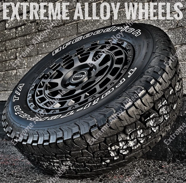 17& BLACK SWAMPER Alloy Wheels Ford Transit Custom Sport BF Goodrich ...