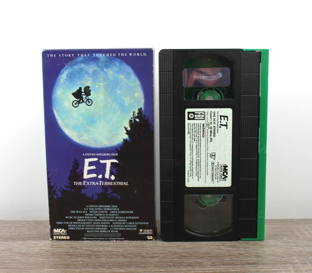 E.T. ET THE Extra-Terrestrial (VHS, 1988) First Print Green Tape MCA ...