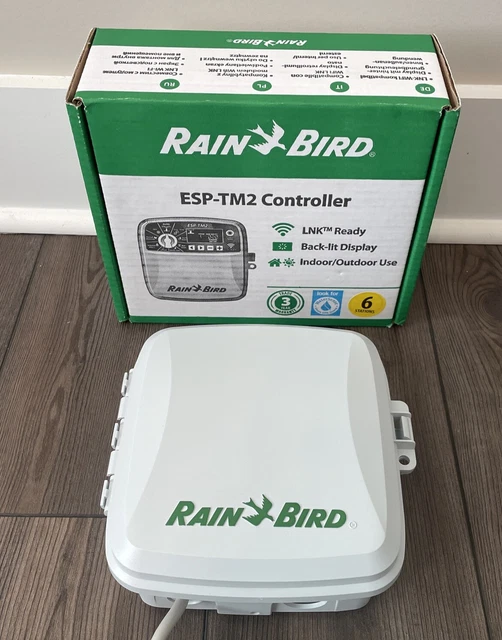 RAIN BIRD ESP-TM2 Irrigation Controller 6 Stations Wifi Ready Indoor ...
