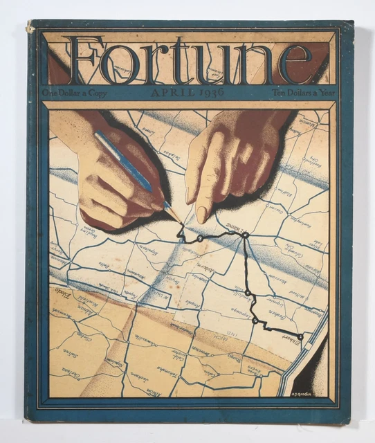 FORTUNE MAGAZINE APRIL 1936 Vol XIII Number 4 £22.46 - PicClick UK