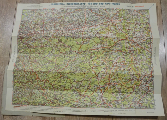 GERMAN WW2 WEHRMACHT soldier road map for the driver Continental £35.39 ...