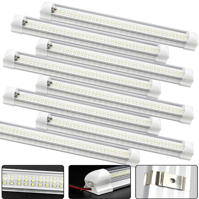8X 9W LED Streifen Leuchte Röhre 108 LEDs Auto Van VOLT Stablampe ...