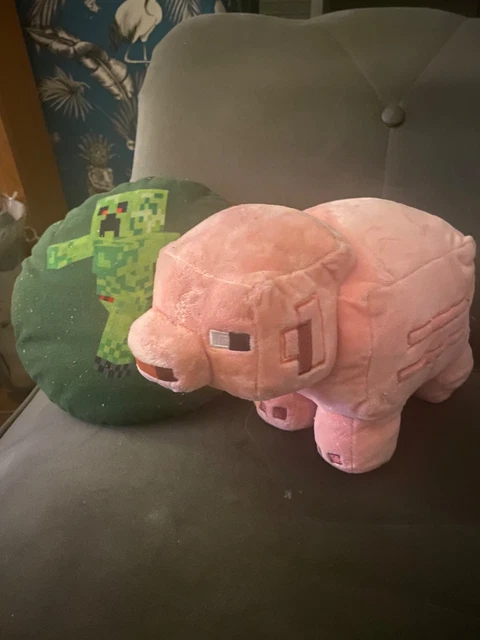 MINECRAFT THE CREEPER and pig official soft toys , 2 items £9.60 ...